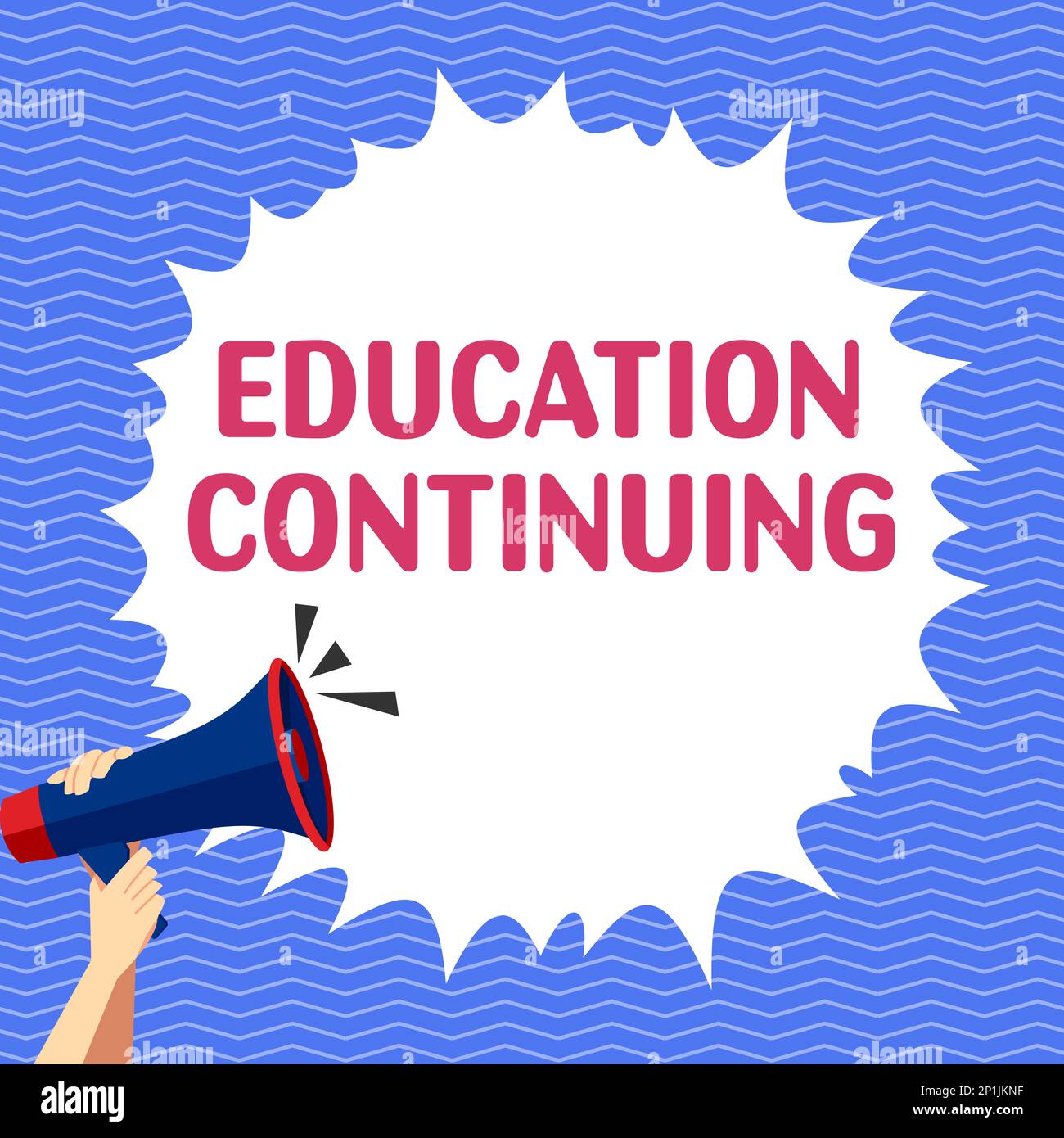 Hand writing sign Education Continuing. Concept meaning acquisition of ...