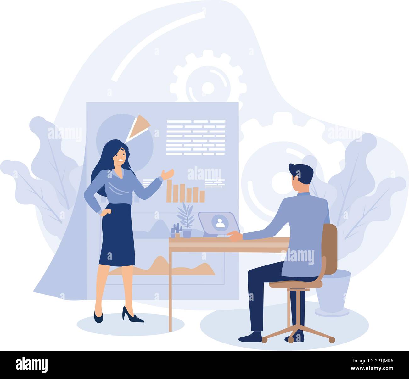 New startup project, analyze competitors, create a trademark, flat ...