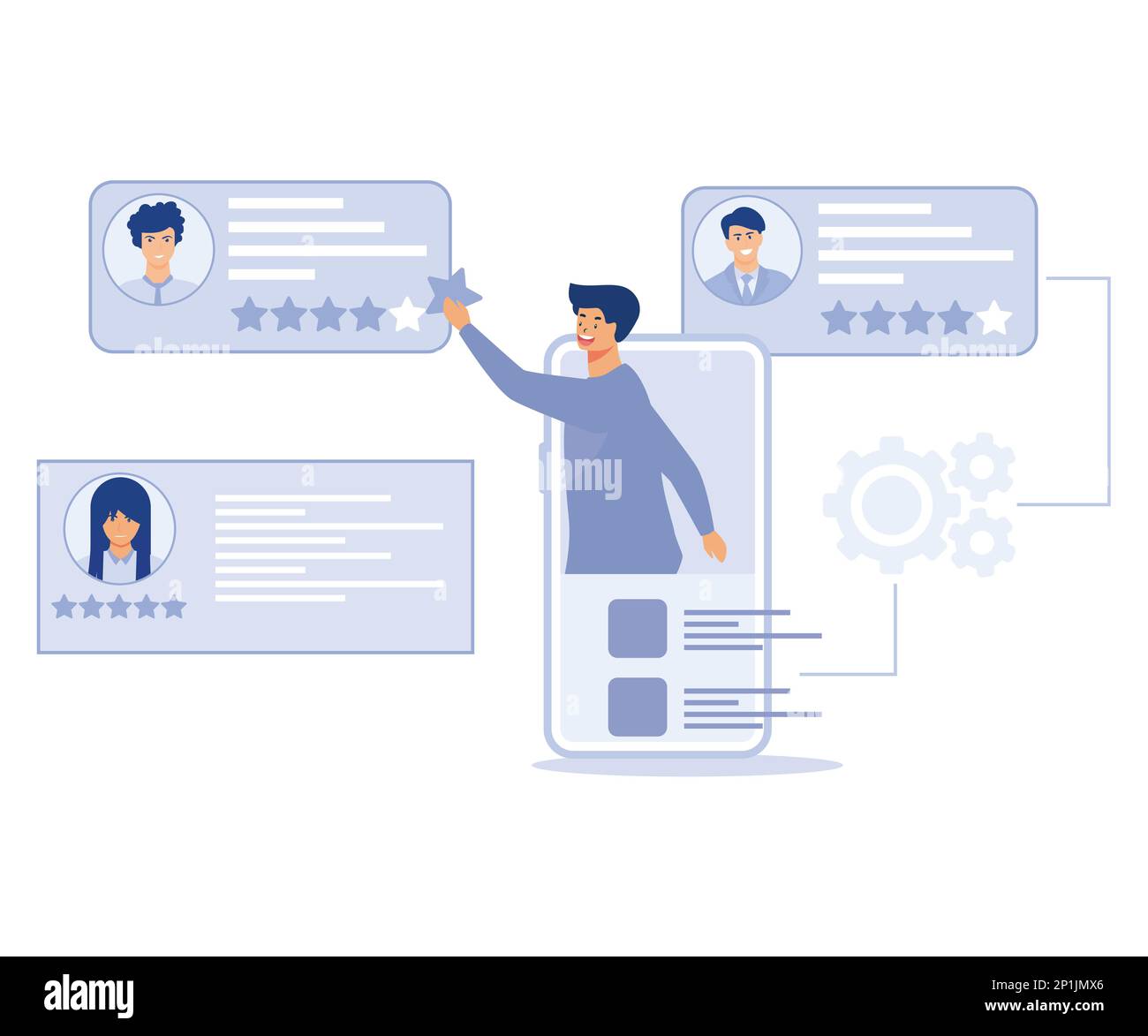 Employee efficiency concept, performance rating,company challenge and ...