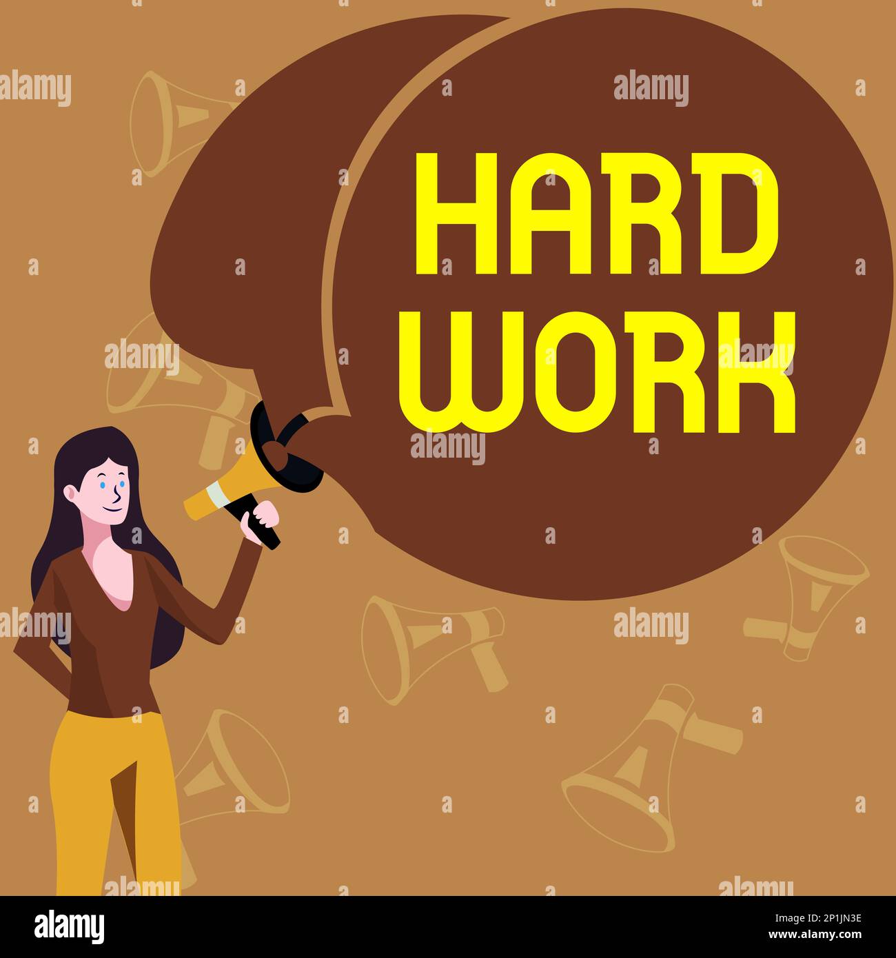 Conceptual display Hard Work. Business showcase always putting a lot of ...