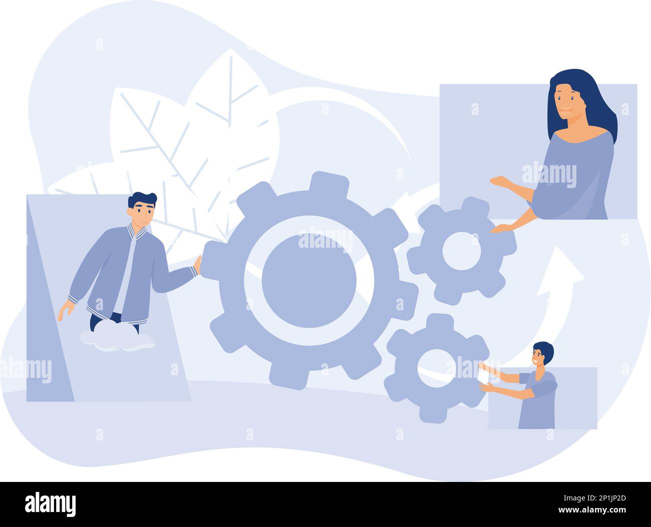 Startup development concept, Leadership and business plan ...