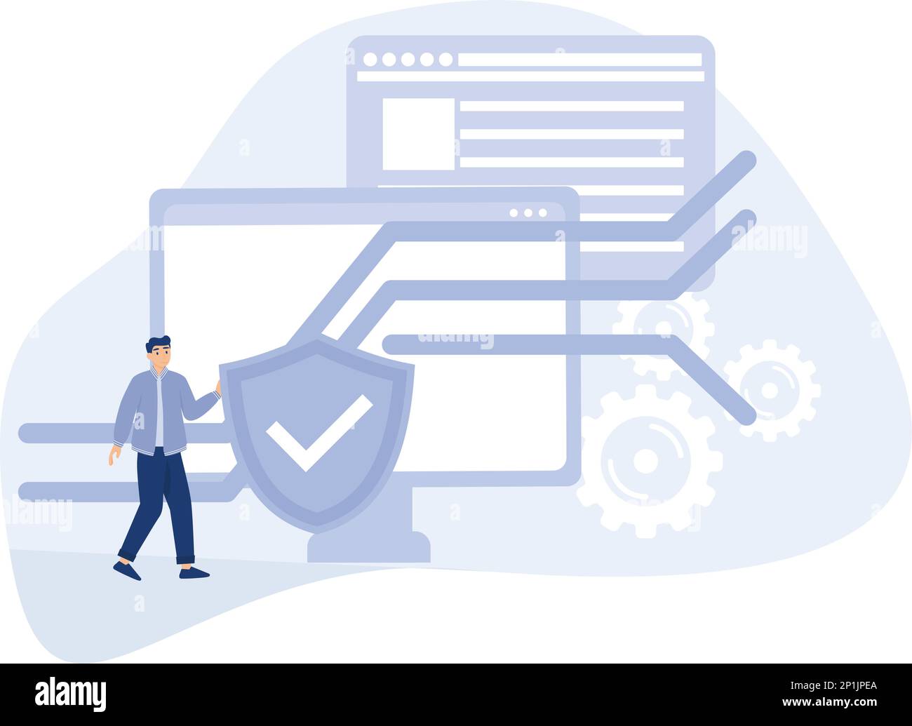 Cloud Computing Network Safety Abstract Concept Cyber Security Software