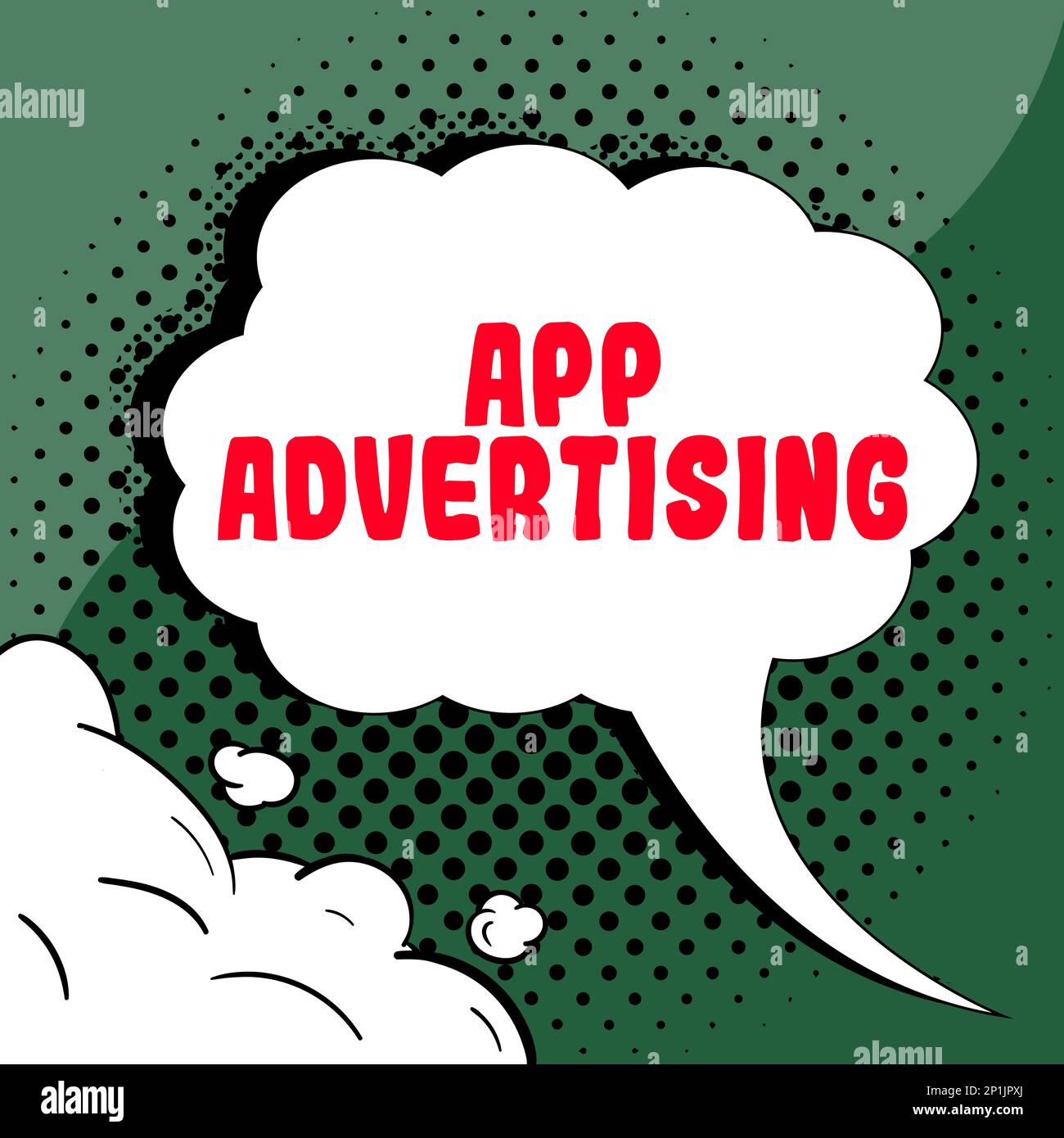 Text caption presenting App Advertising. Conceptual photo developers ...