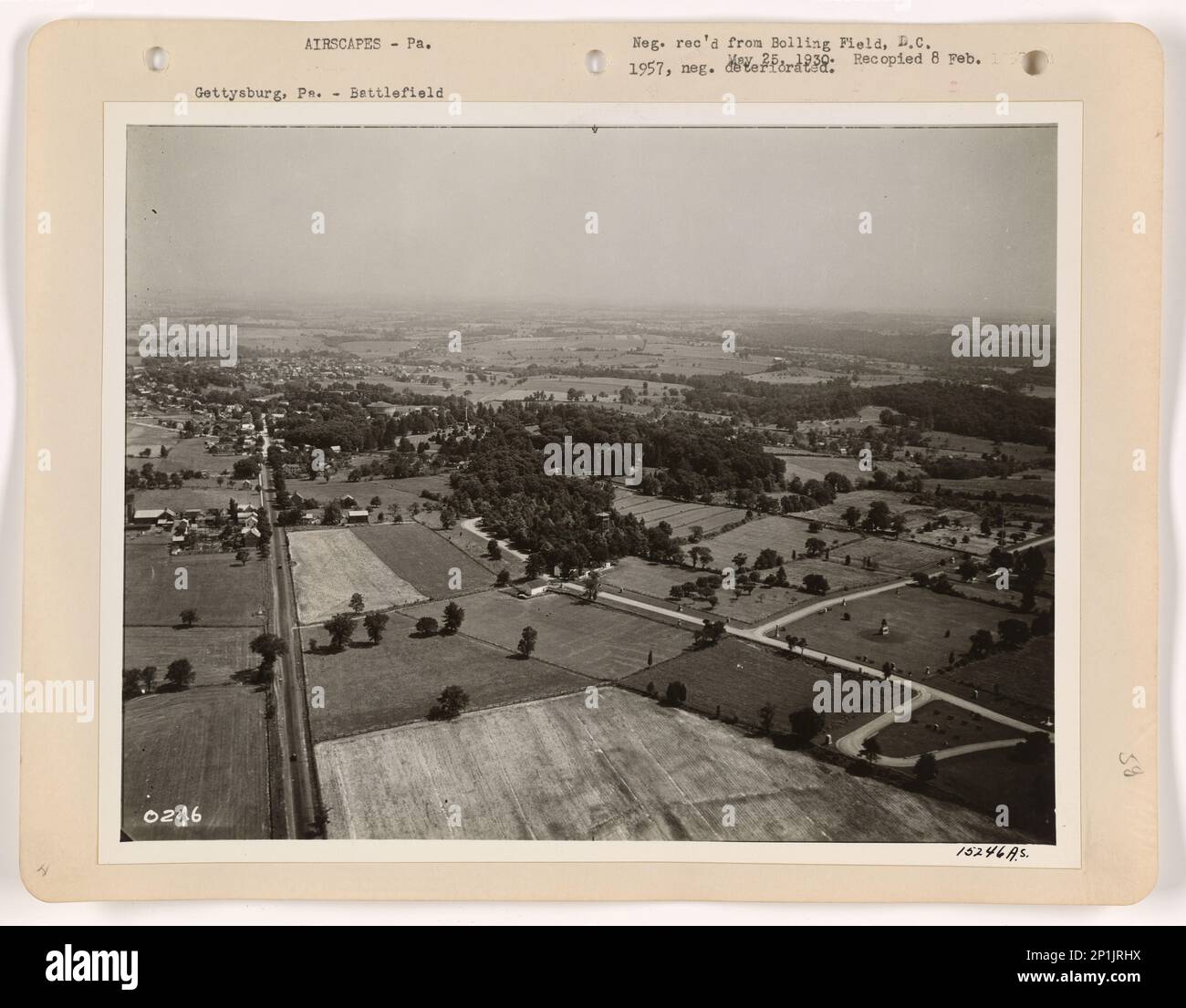 Pennsylvania - Gettysburg, Aerial Photograph Stock Photo - Alamy