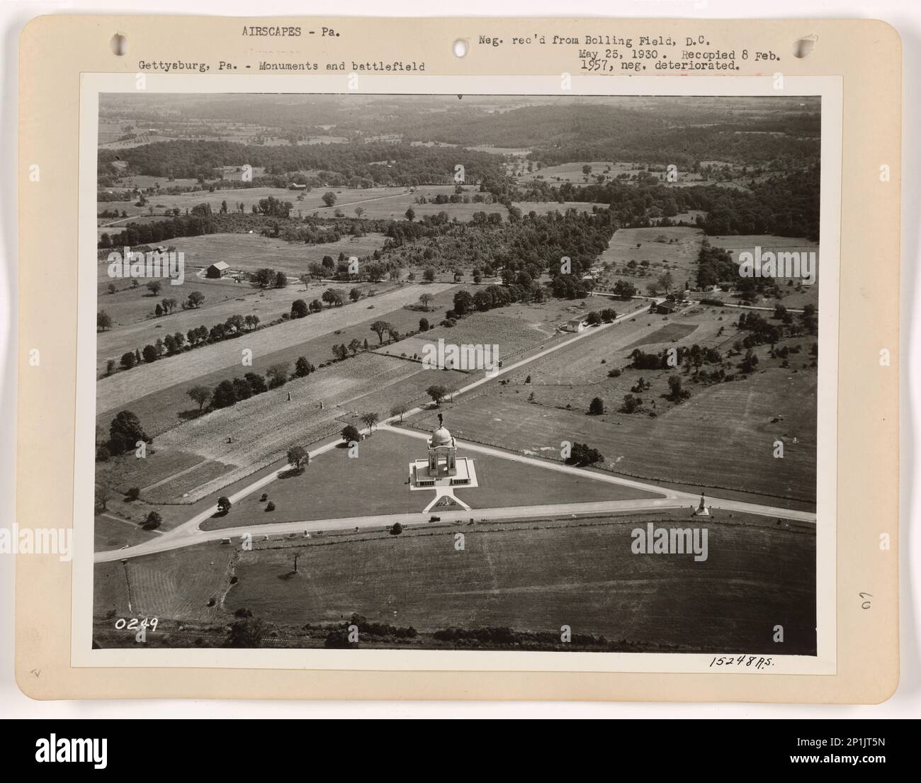Pennsylvania - Gettysburg, Aerial Photograph Stock Photo - Alamy