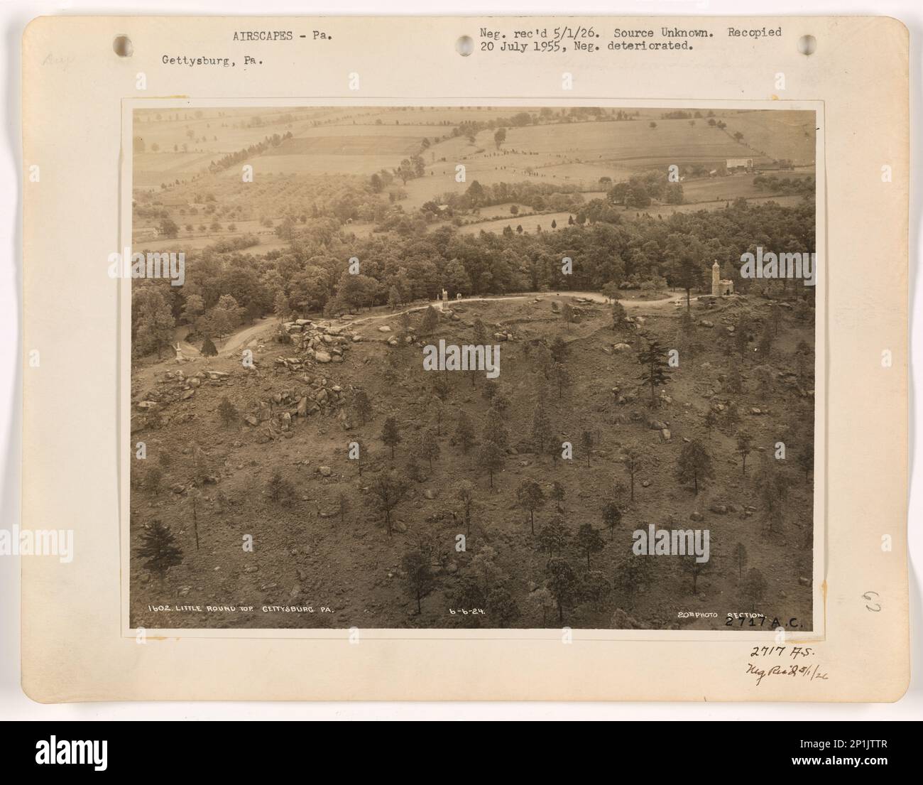 Pennsylvania - Gettysburg, Aerial Photograph Stock Photo - Alamy