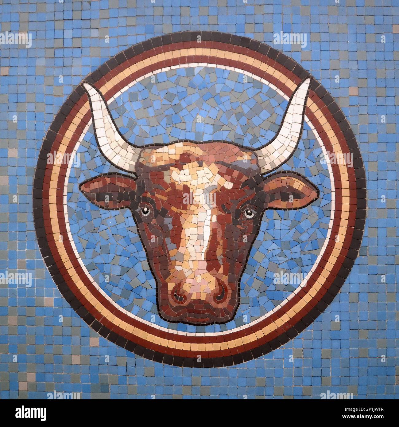 Mosaic from an old 19th century butcher in Paris closed decades ago ...