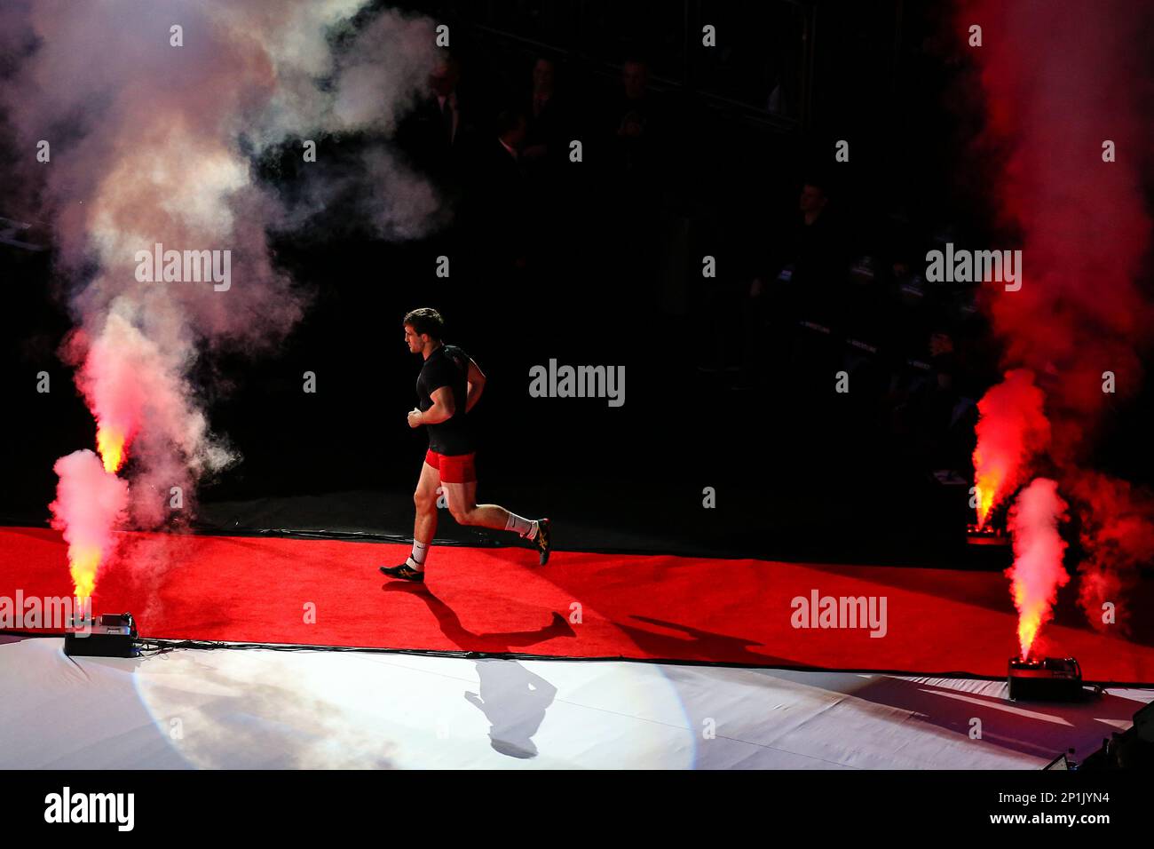 19 MAR 2016: 184 lbs. – No. 1 Gabe Dean (Cornell) after being ...