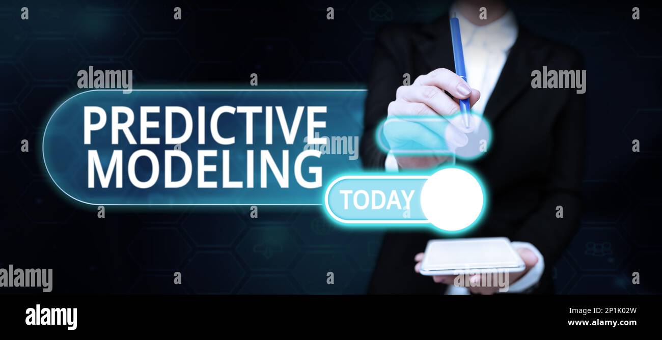 Conceptual display Predictive Modeling. Word for maintenance strategy driven by predictive ...