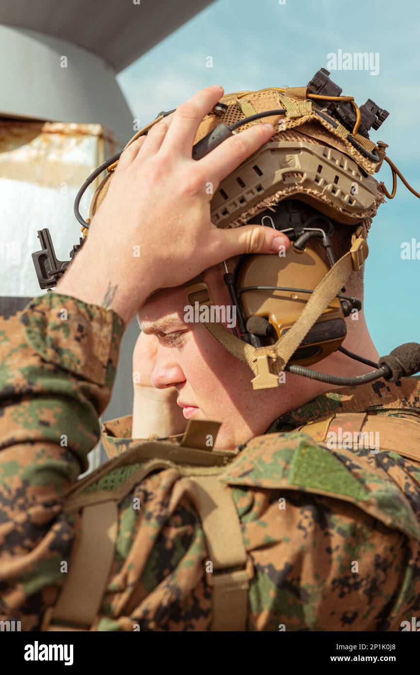 U.S. Marine Corps Lance Cpl. Logan Roos, an infantry Marine with ...