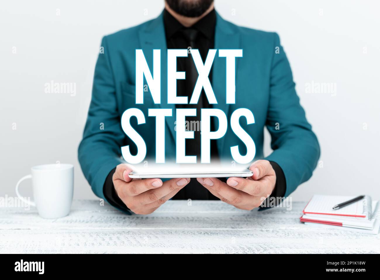 Sign displaying Next Steps. Business approach numper of process going ...