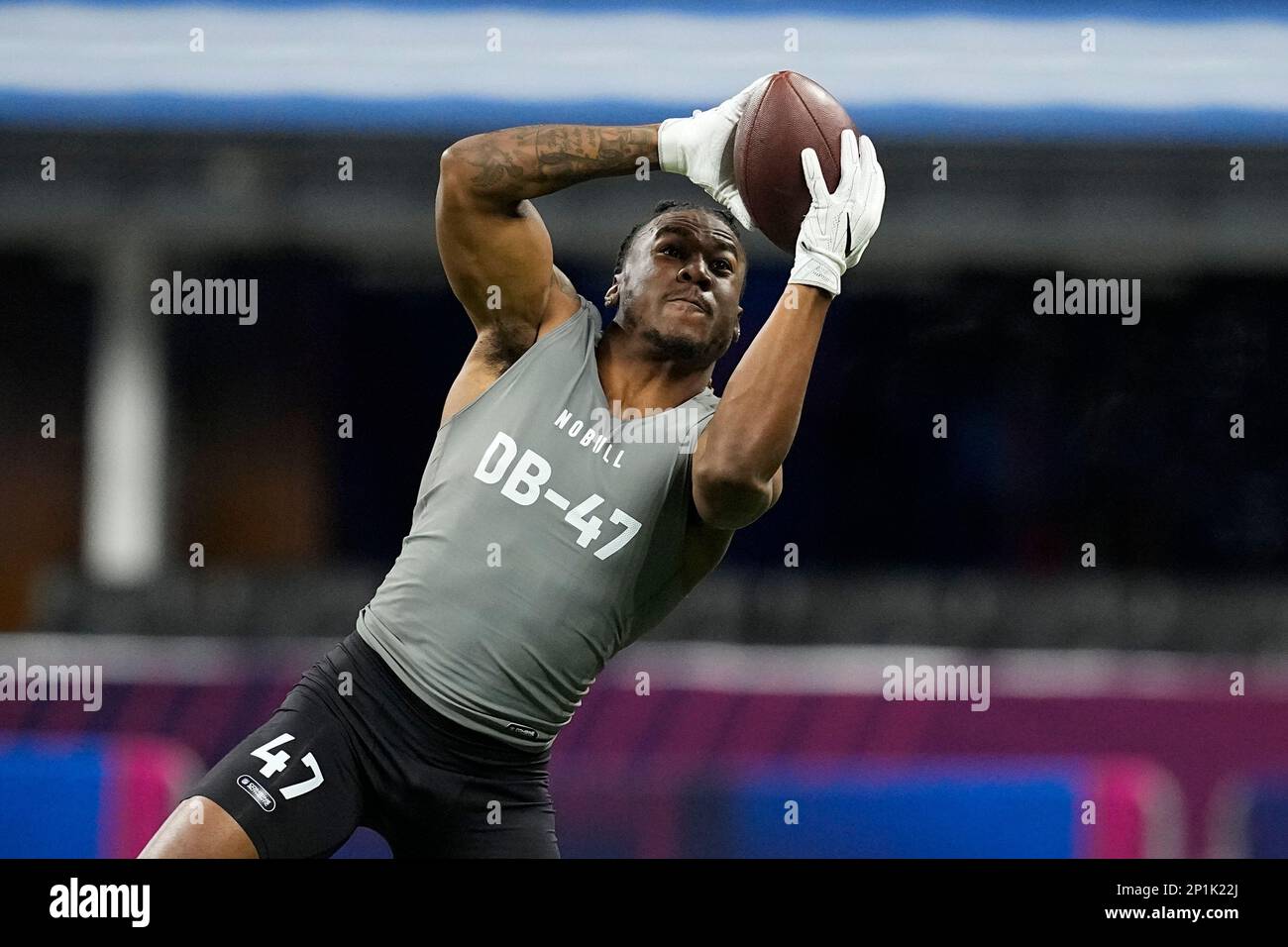 Pittsburgh defensive back Brandon Hill runs a drill at the NFL football ...