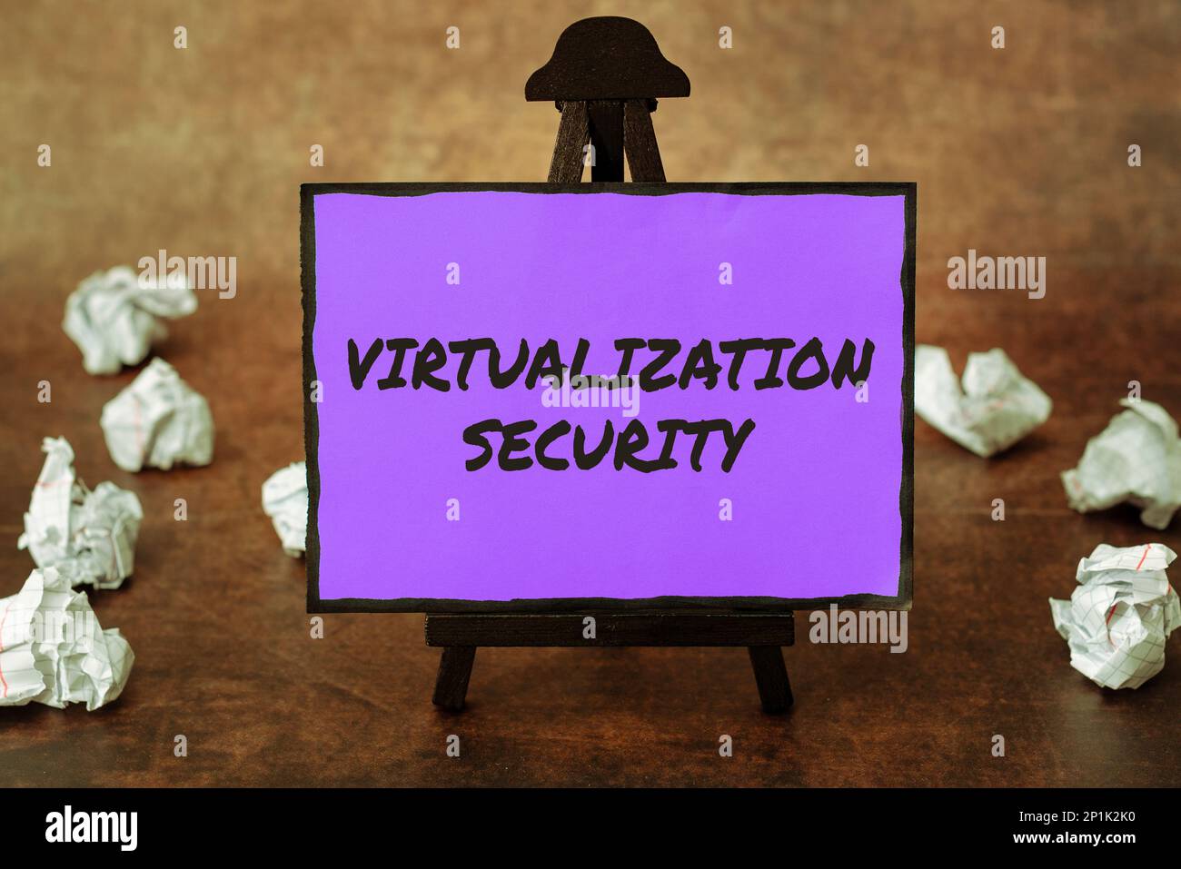 Text caption presenting Virtualization Security. Word for application ...