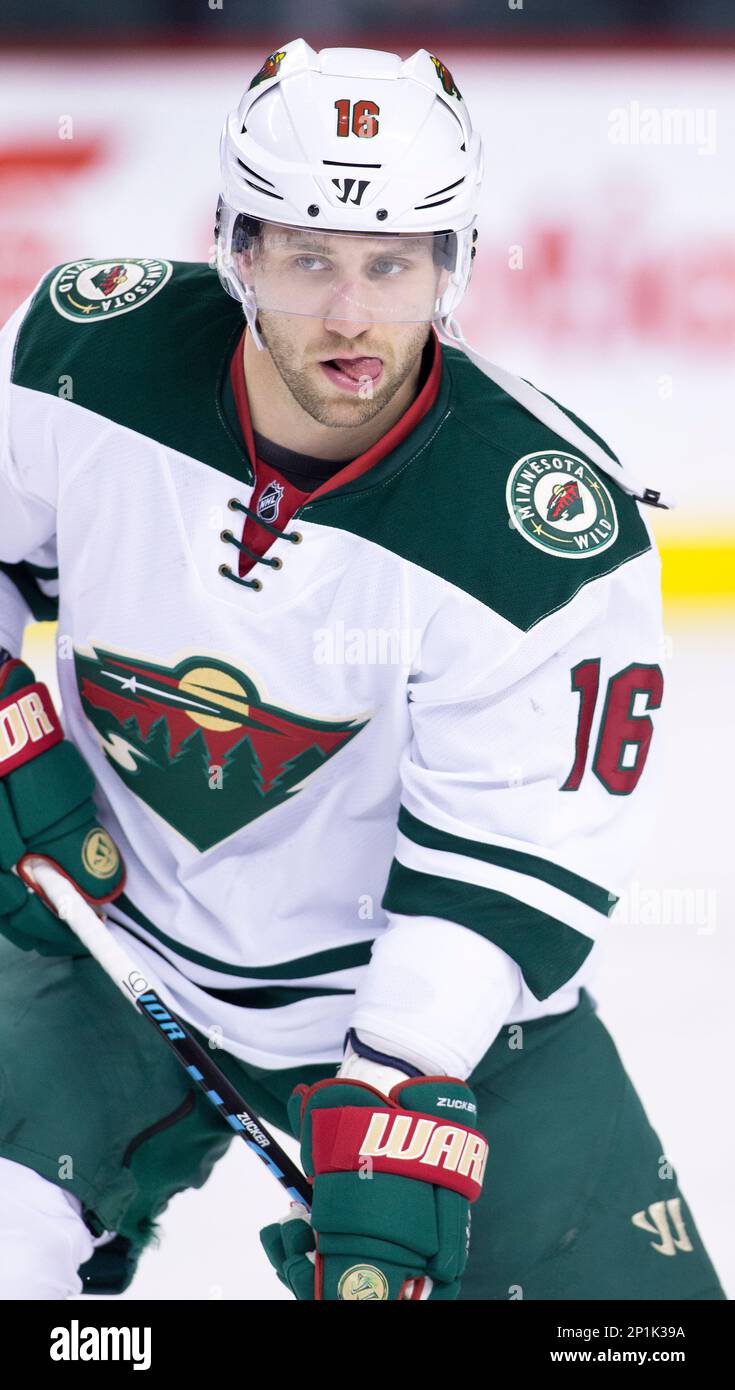NHL profile photo on Minnesota Wild's Jason Zucker at a game against ...
