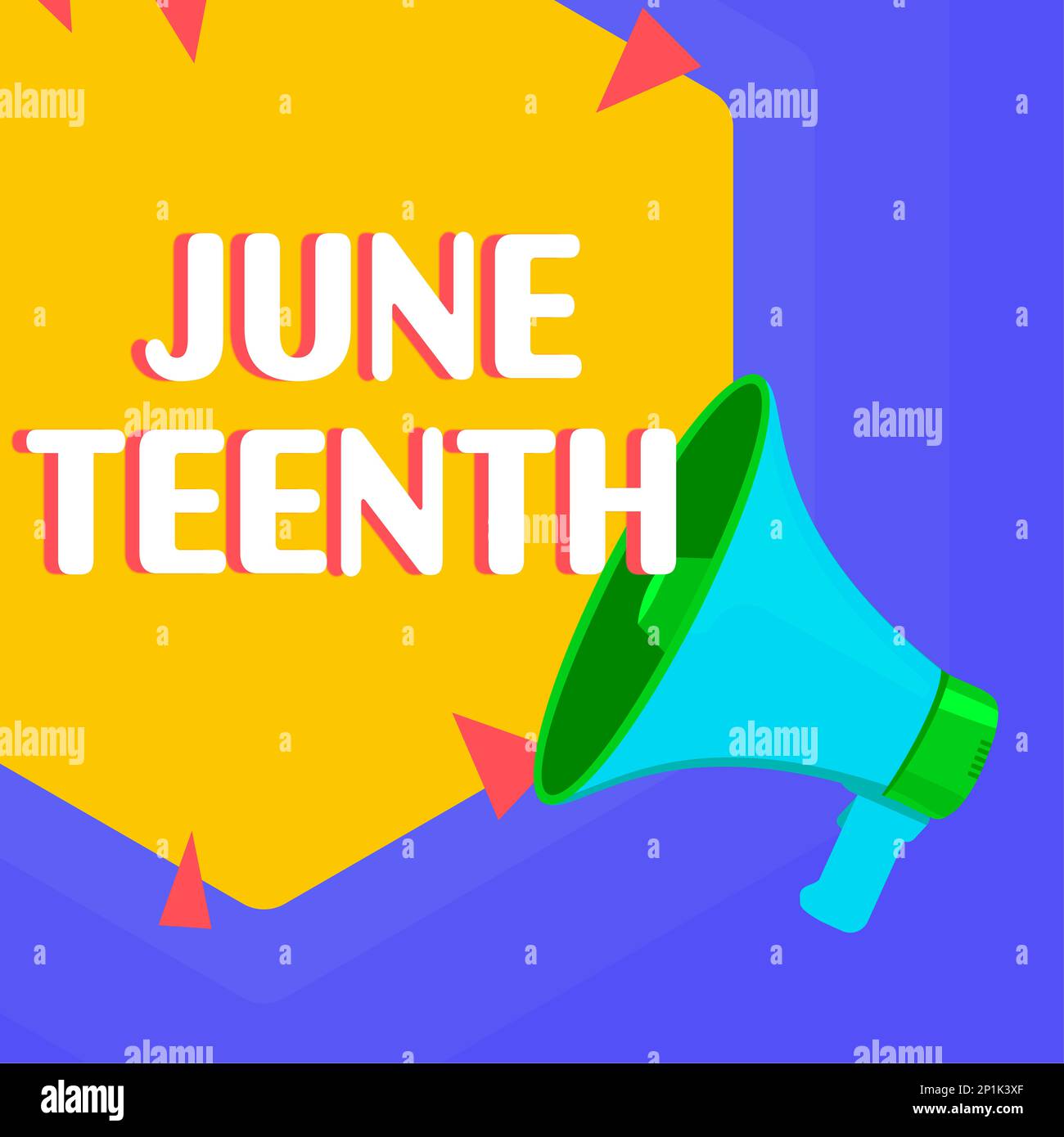 Writing displaying text June Teenth. Business showcase legal holiday in ...