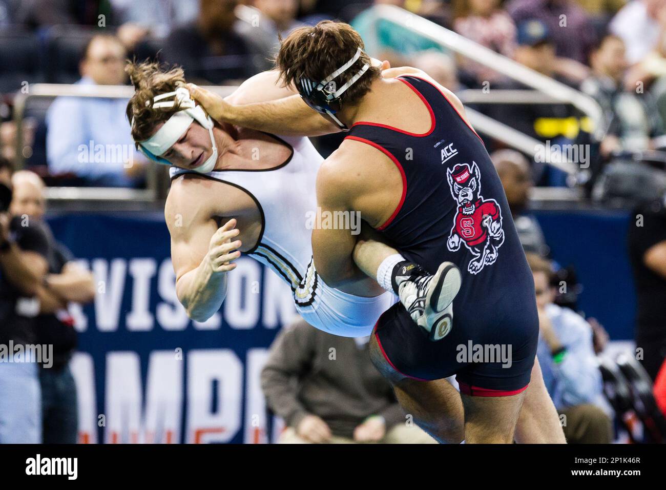 March 18, 2016: Top ranked Nick Gwiazdowski (NCST) sends Max Wessell ...