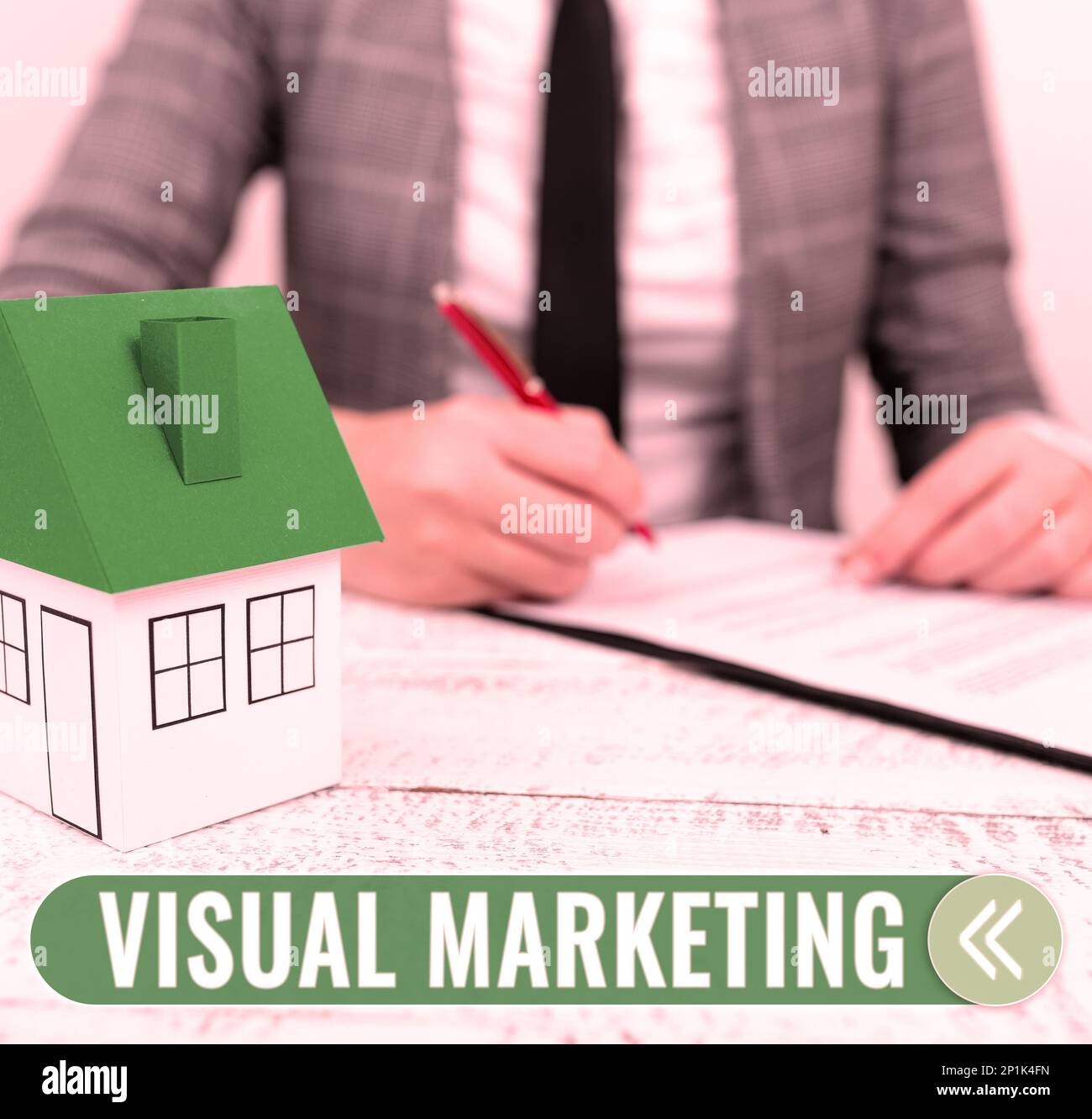 Hand writing sign Visual Marketing. Business idea connecting marketing ...