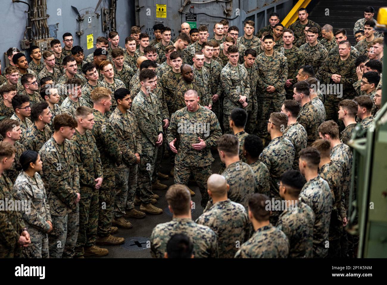 U.S. Marine Corps Sgt. Maj. James Horr, Sergeant Major of the 26th ...