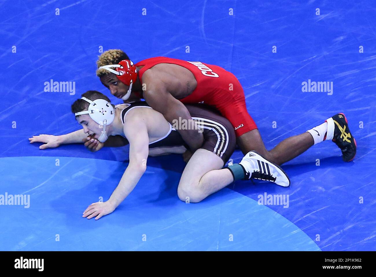 17 MAR 2016: Nathan Garrett Cornell University 133lbs wrestles Mason ...