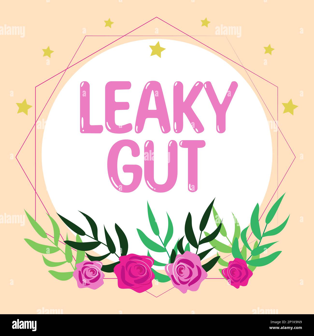 Conceptual caption Leaky Gut. Business approach A condition in which ...