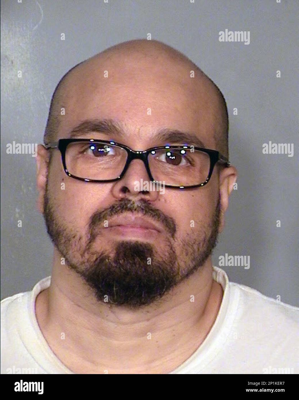 FILE - This April 14, 2014 booking file photo provided by the Clark County Detention Center ...