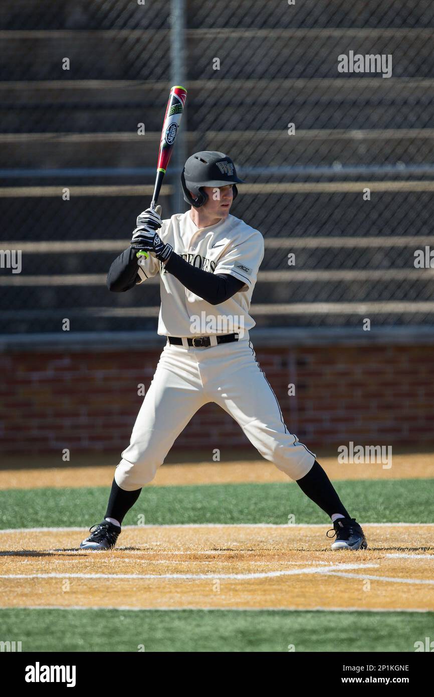 Kevin Conway (7) of the Wake Forest Demon Deacons at bat against the ...