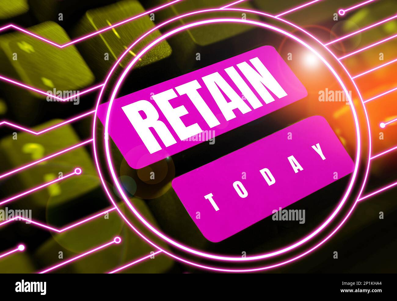 Inspiration showing sign Retain. Word Written on Keep in one's pay or ...