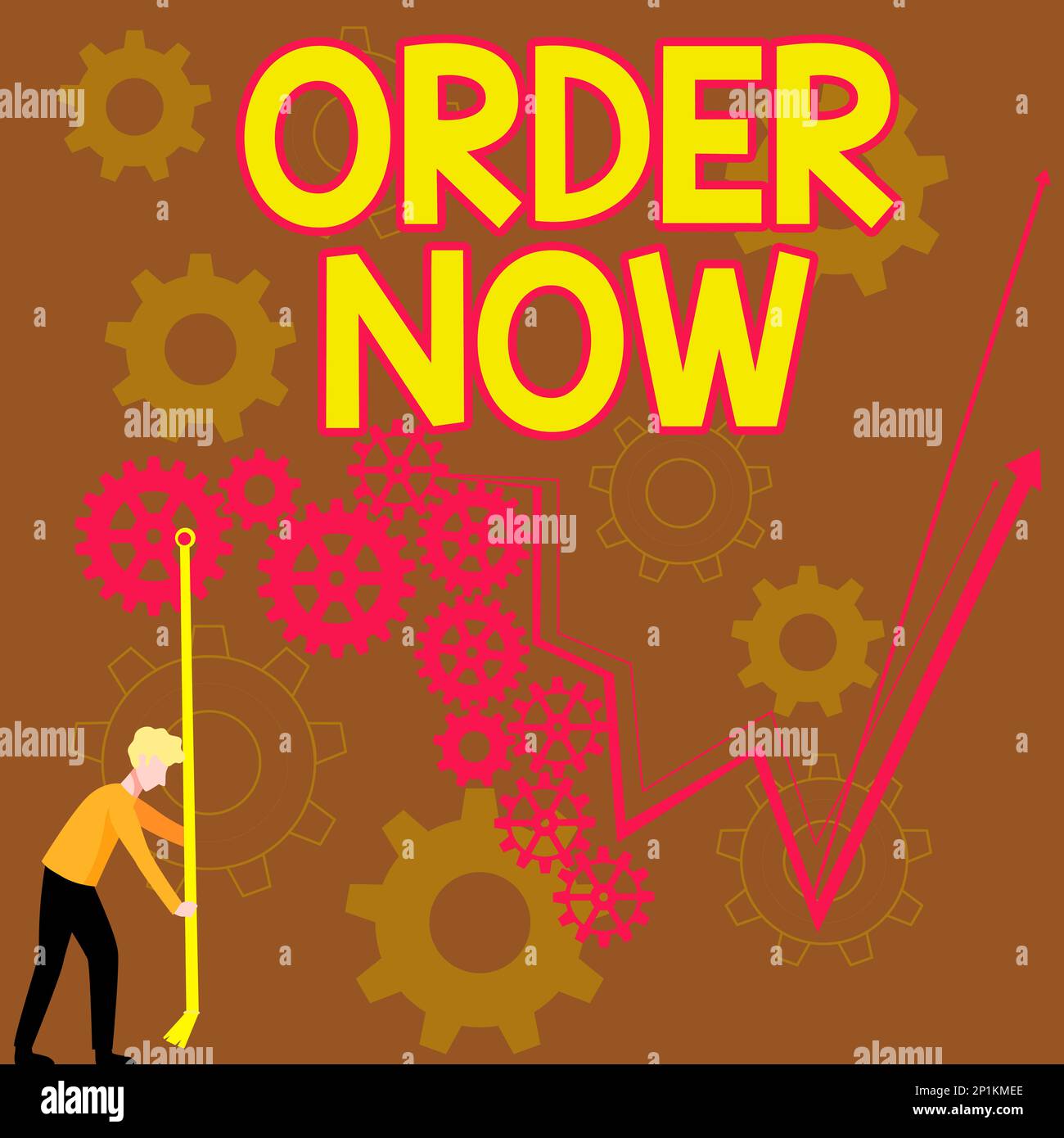 Conceptual display Order Now. Word for confirmed request by one party ...