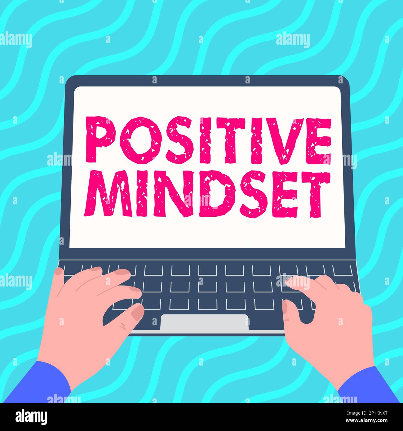 Text caption presenting Positive Mindset. Business concept mental and ...