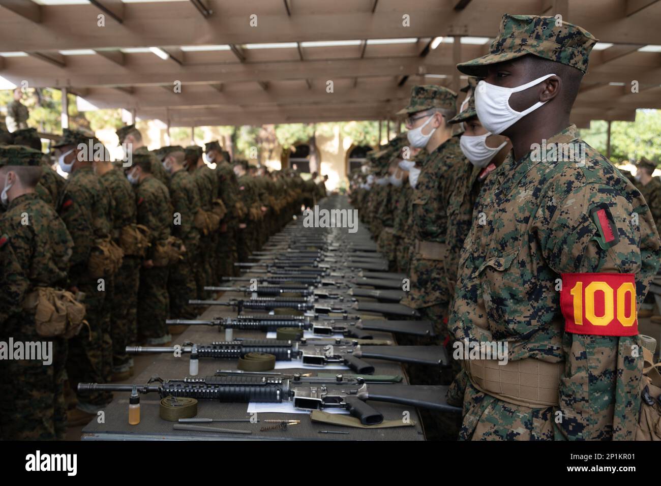 U S Marine Corps Recruits With Alpha Company 1st Recruit Training