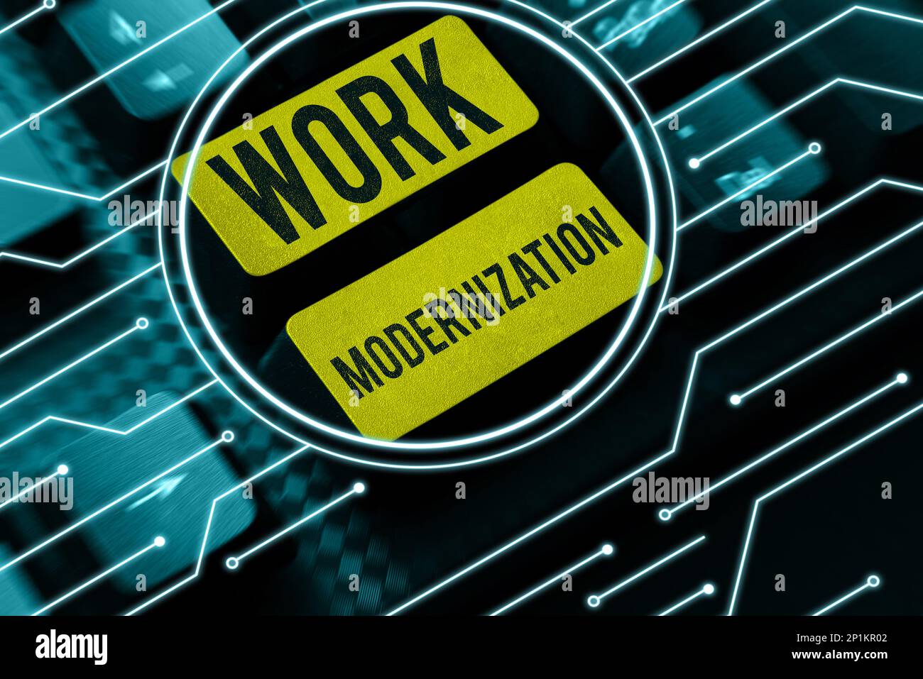 Writing displaying text Work Modernization. Word Written on changing ...