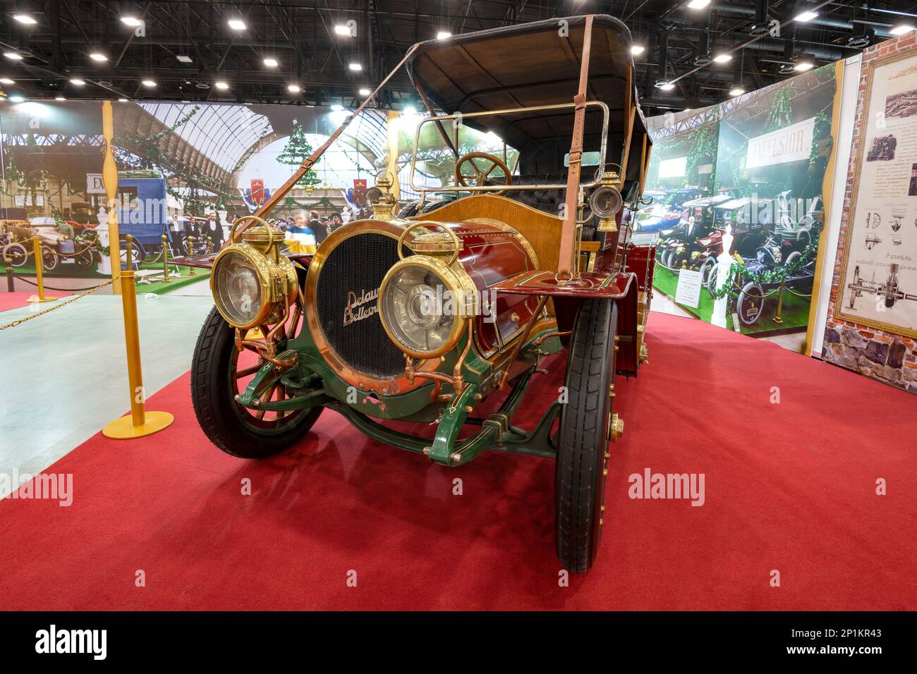 ST. PETERSBURG, RUSSIA - APRIL 23, 2022: Old car of Delaunay-Belleville ...