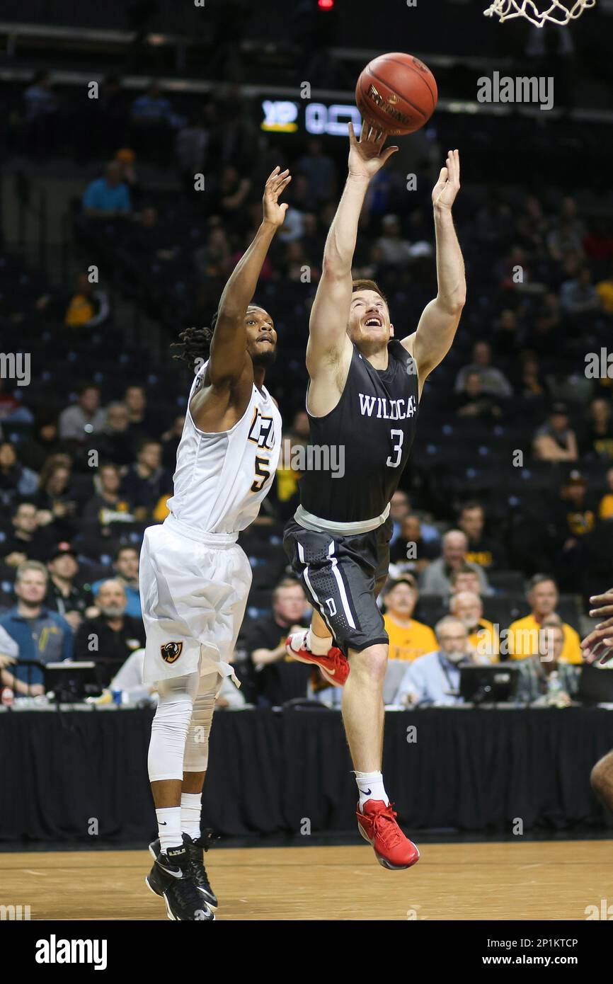March 12, 2016: Davidson Wildcats guard Brian Sullivan (3), defended by ...