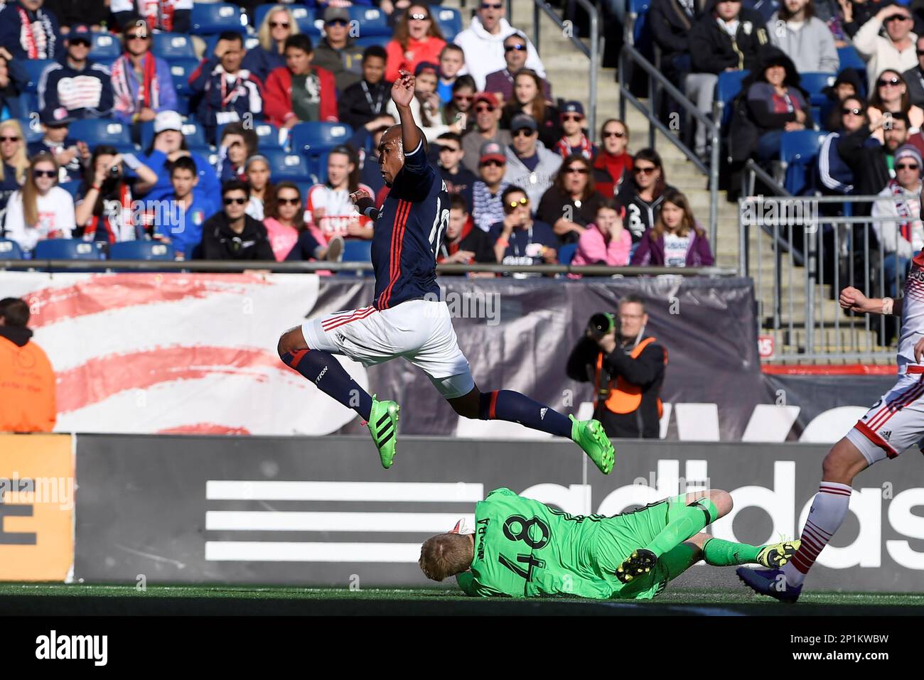 Saturday, March 12, 2016: New England Revolution forward Teal Bunbury ...