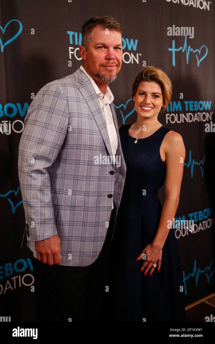 March 11, 2016: Former Atlanta Braves star Chipper Jones (left) with ...
