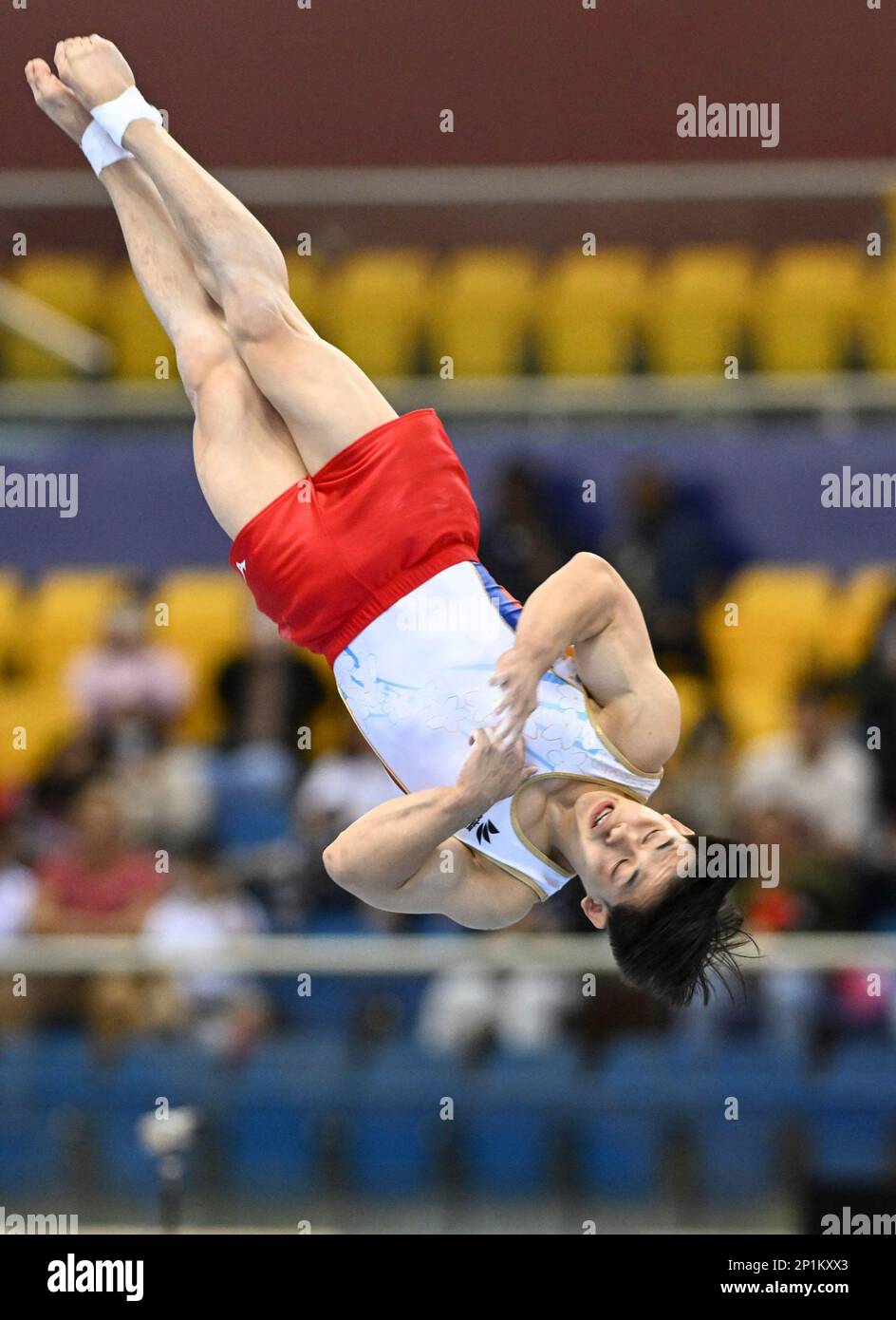 Doha, Qatar. 3rd Mar, 2023. Carlos Edriel Yulo of the Philippines ...