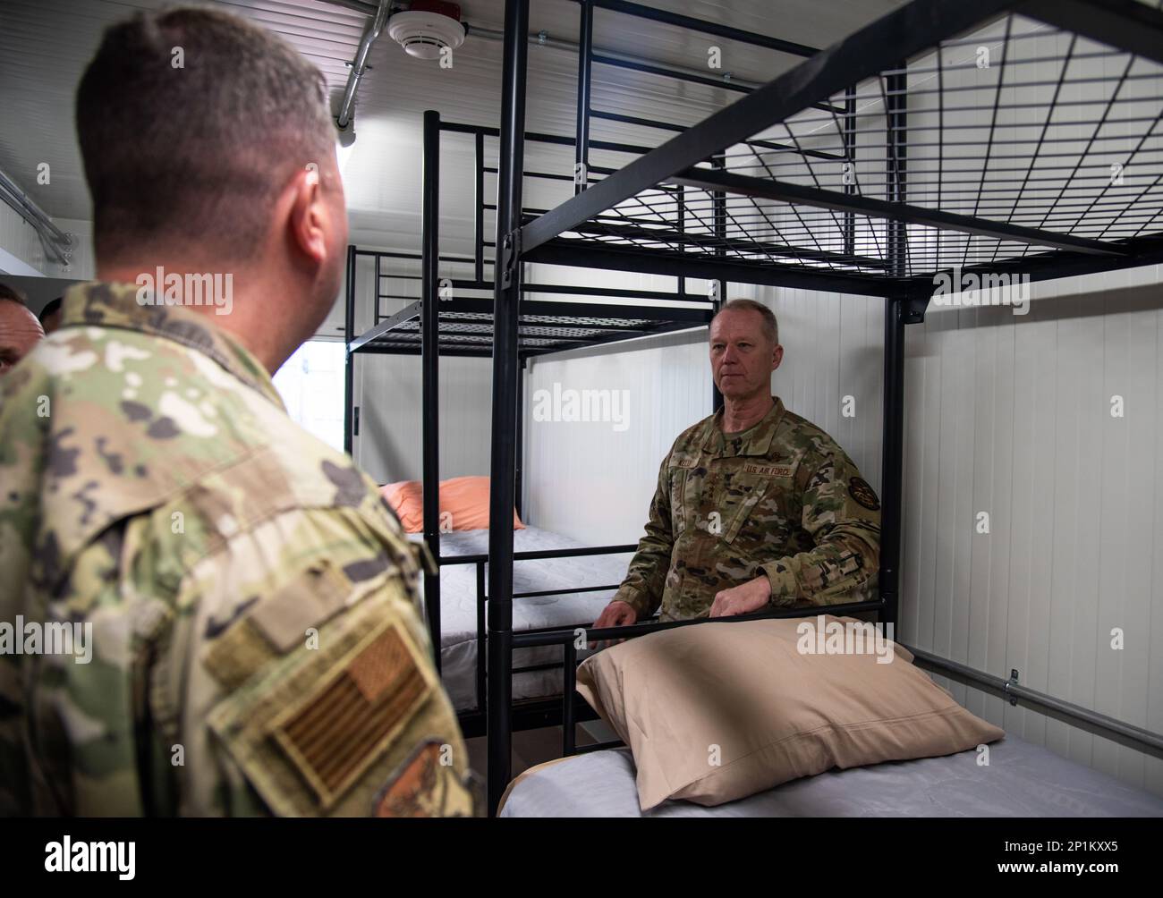 U.S. Air Force Brig. Gen. William Betts, left, 378th Air Expeditionary ...