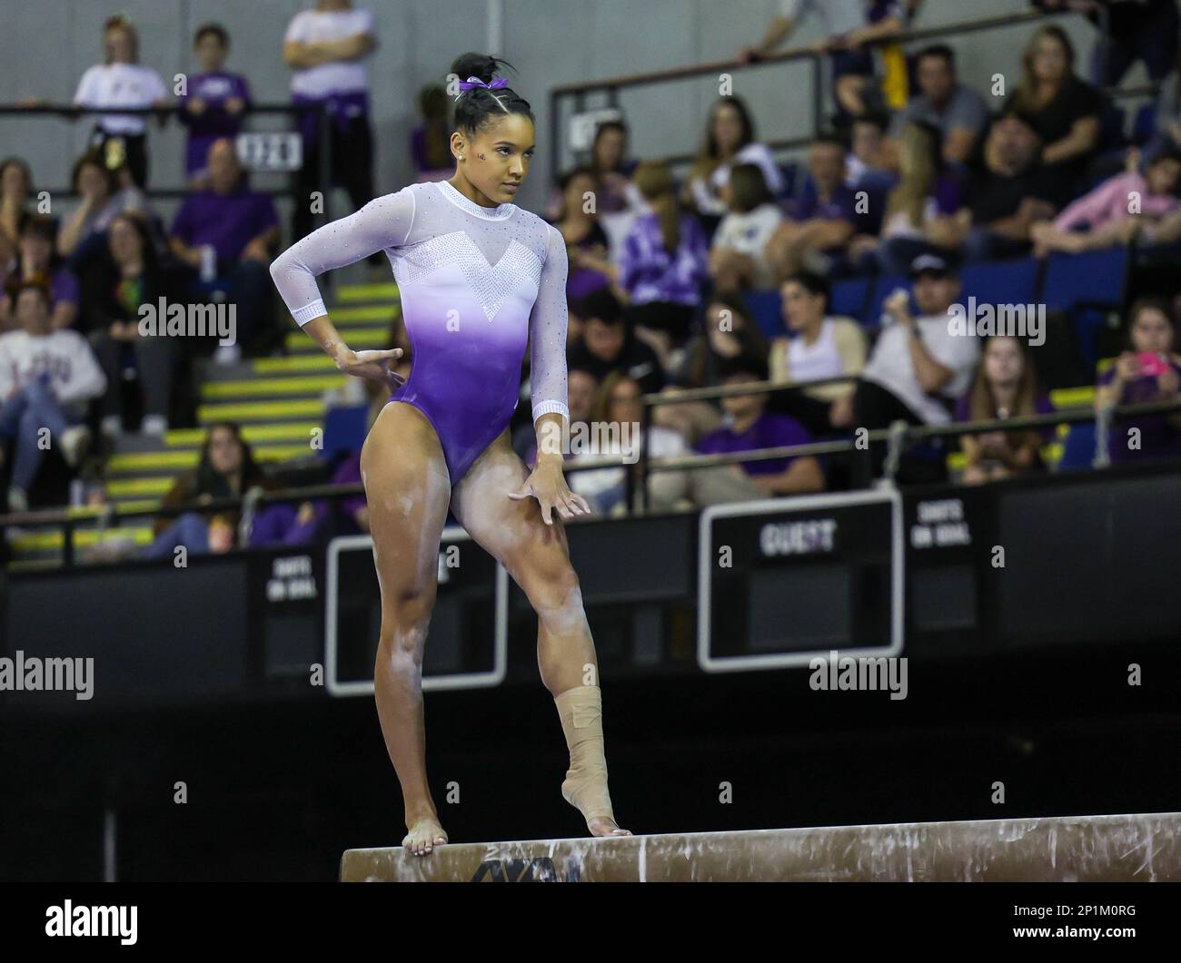 Baton Rouge, LA, USA. 3rd Mar, 2023. LSU's Haleigh Bryant competes on ...