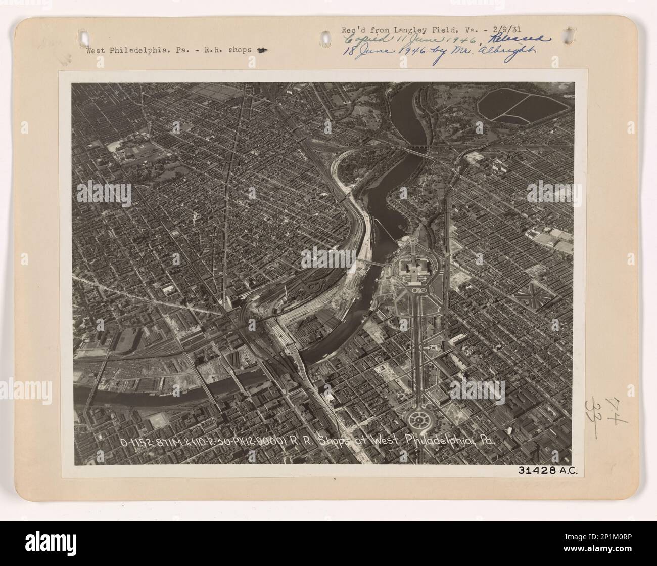 Pennsylvania - West Philadelphia, Aerial Photograph Stock Photo - Alamy