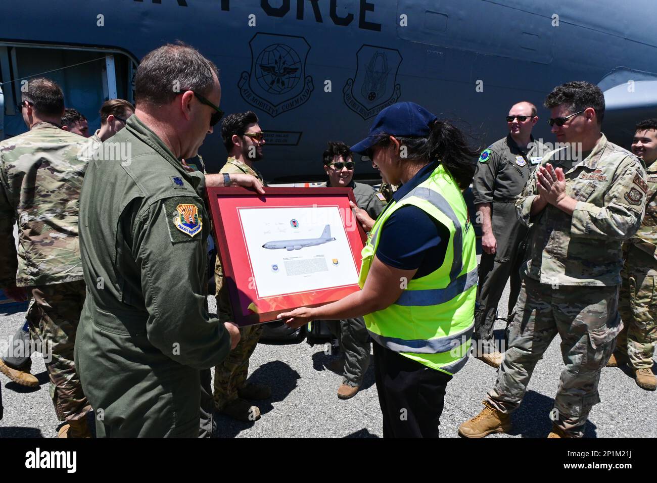 U.S. Air Force Lt. Col. Taylor Johnston, Operation Vespucci aircraft ...