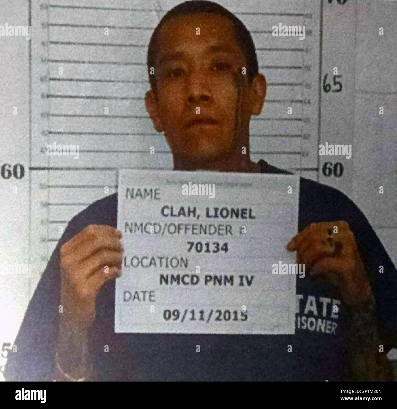 This photo provided by the New Mexico Corrections Department shows ...