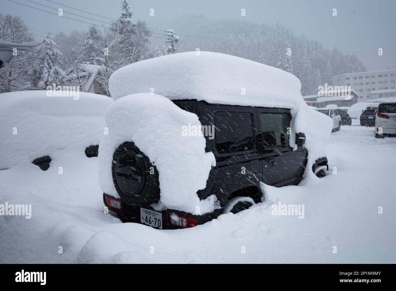 Cars snowed in hi-res stock photography and images - Alamy