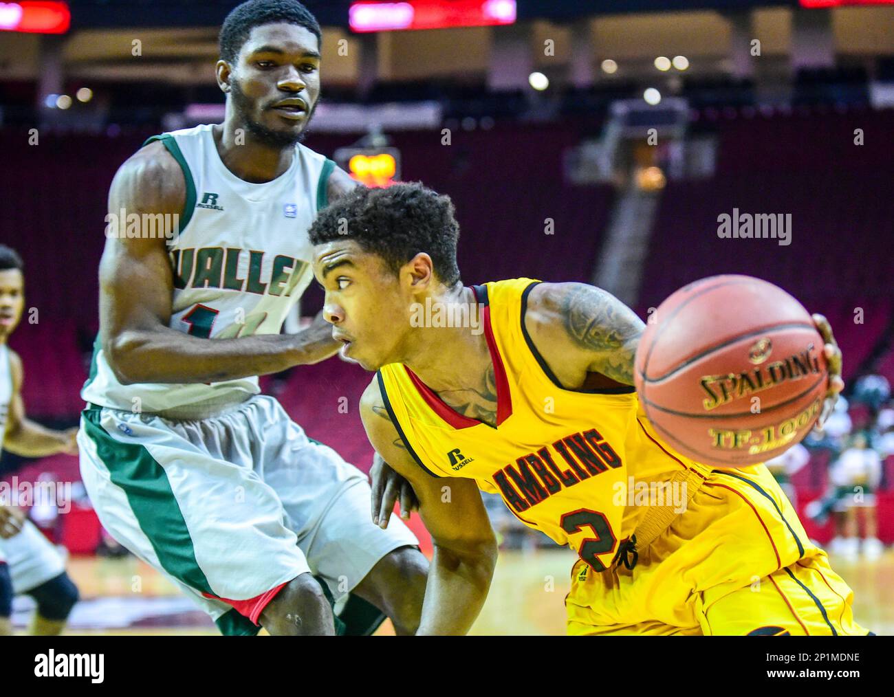 March 08, 2016: Grambling State Tigers guard Nigel Ribeiro (2) drives ...