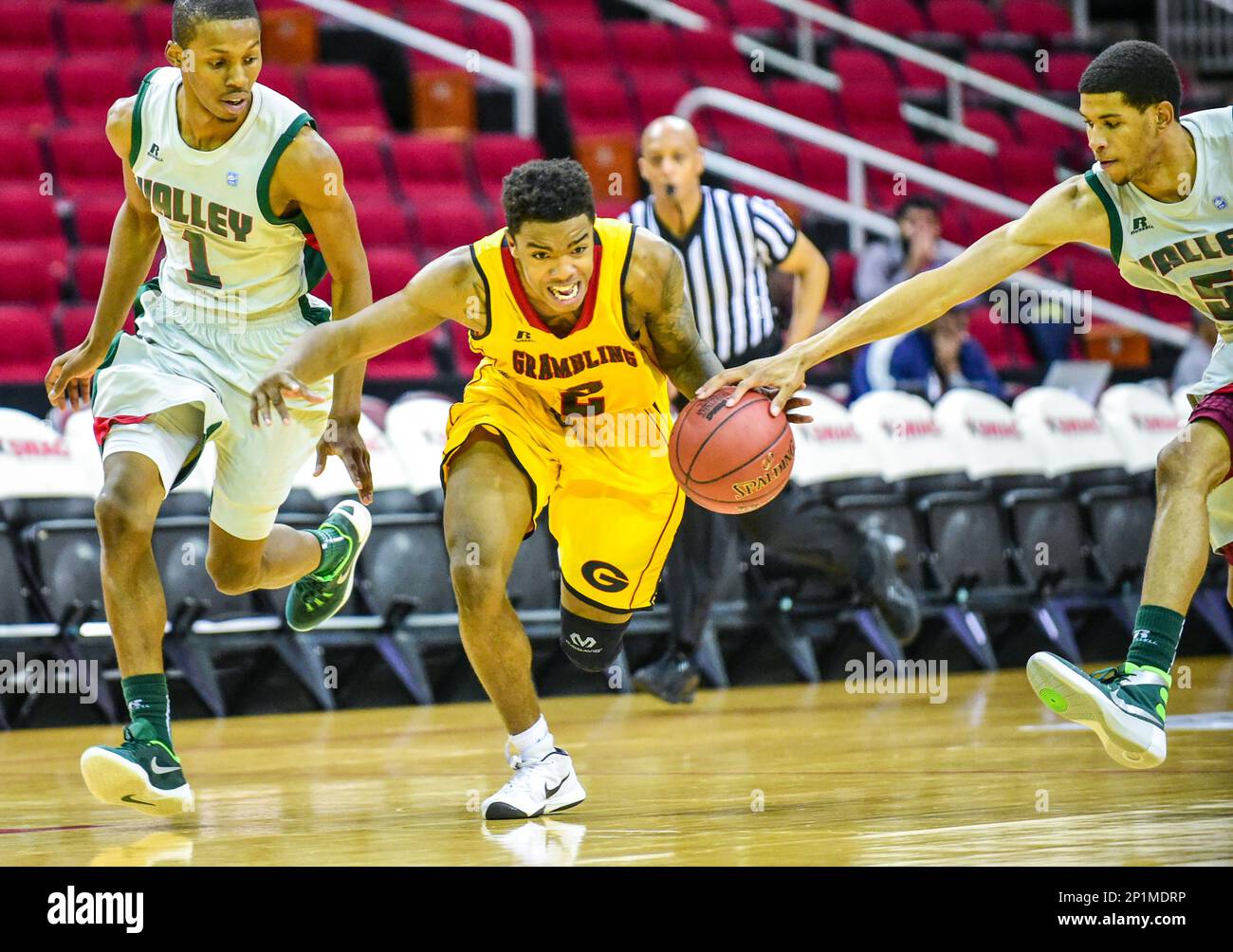 March 08, 2016: Grambling State Tigers guard Nigel Ribeiro (2) attempts ...