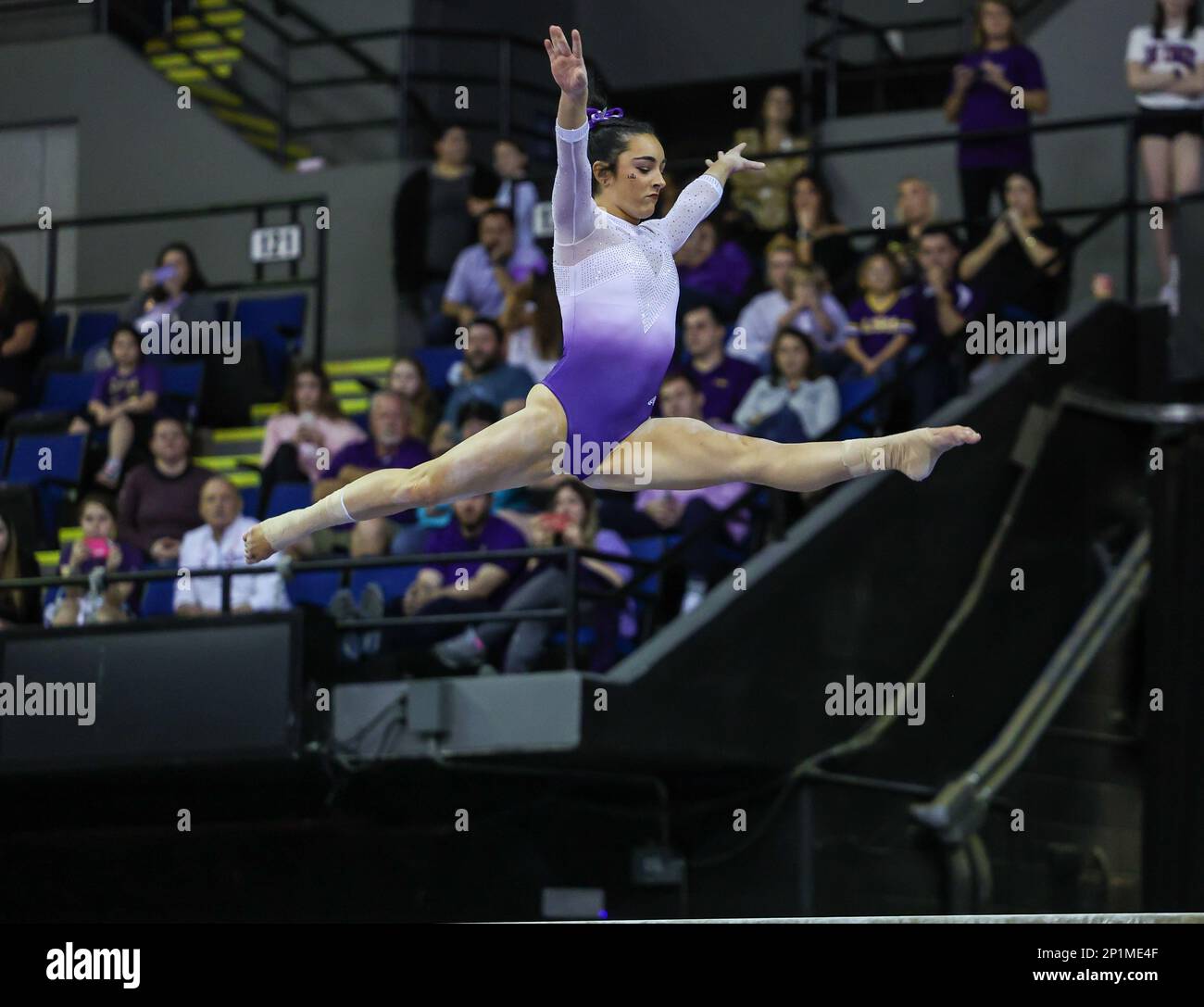Baton Rouge, LA, USA. 3rd Mar, 2023. LSU's Elena Arenas competes on the ...