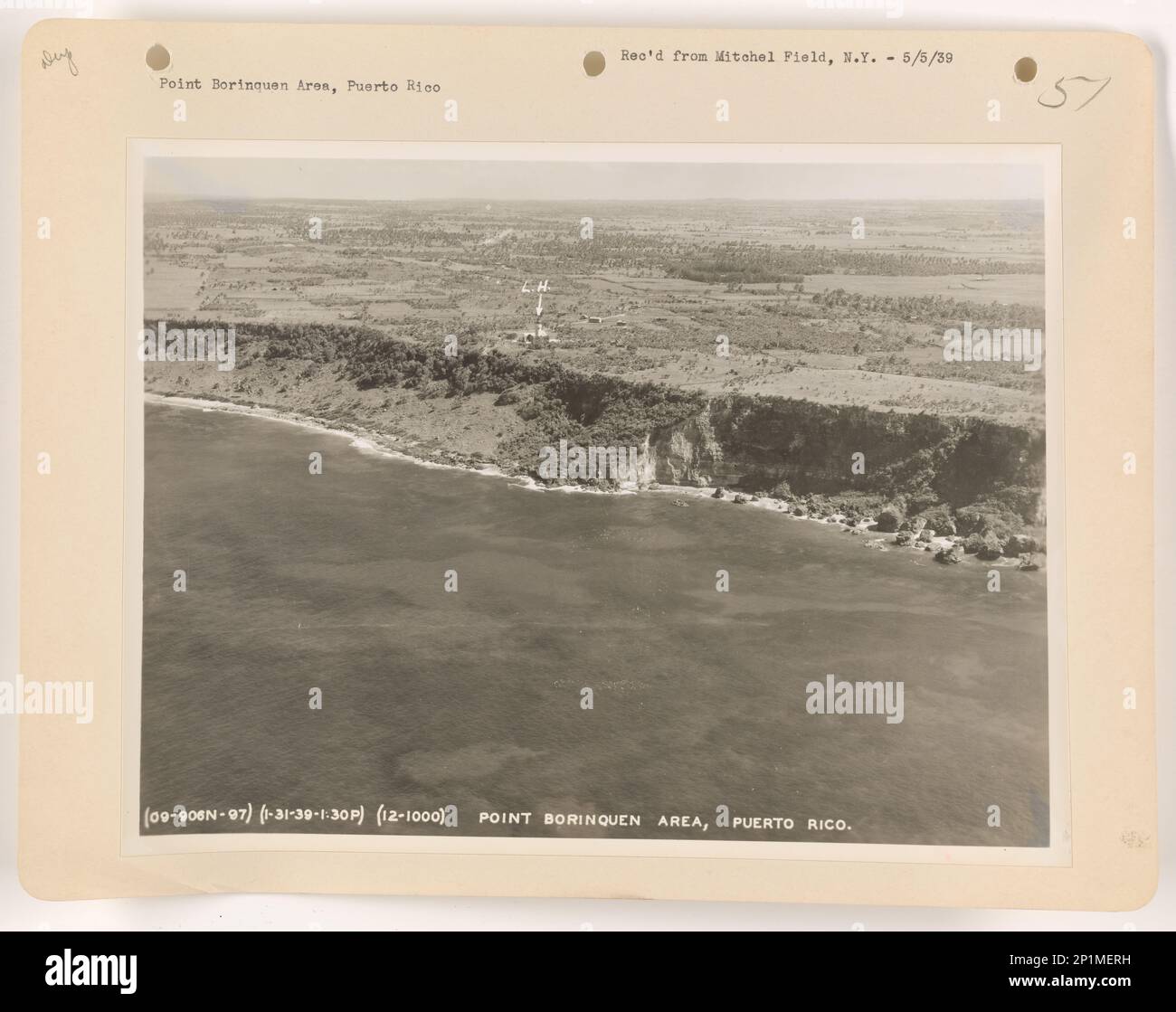 Puerto Rico - Point Borinquen area, Aerial Photograph Stock Photo - Alamy