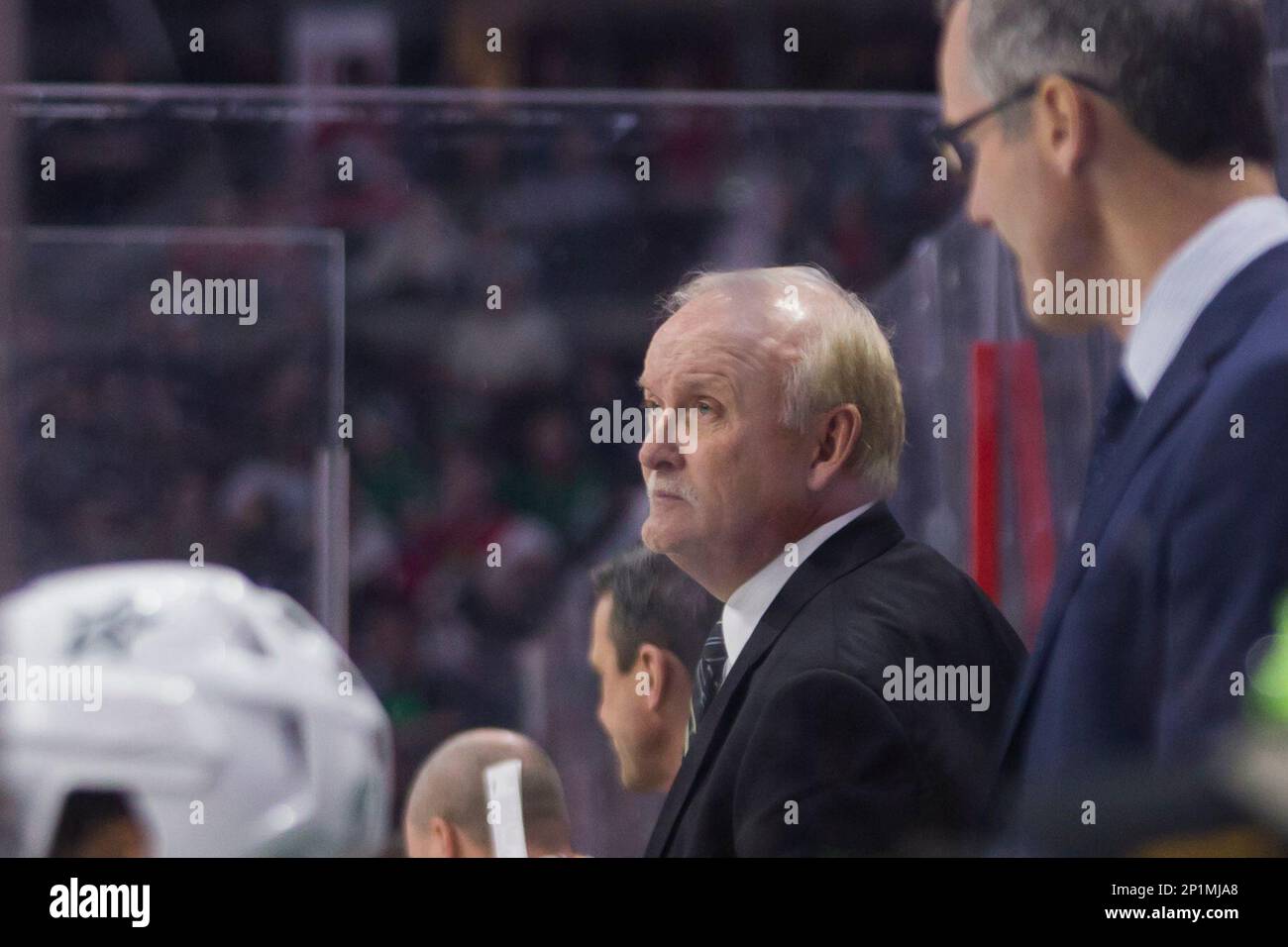 March 06, 2016: Dallas Stars coach Lindy Ruff during the NHL hockey ...