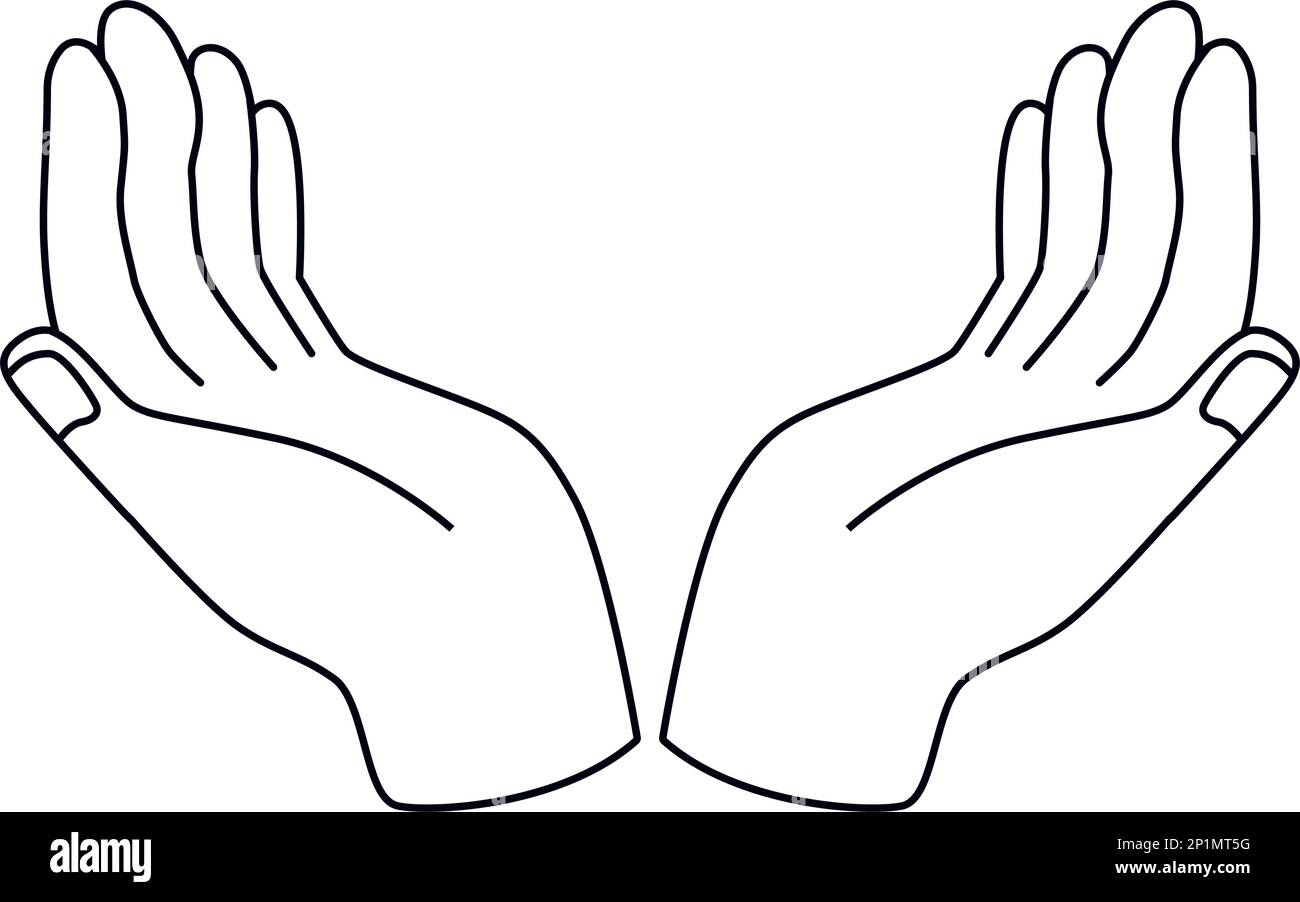 hands human praying Stock Vector Image & Art - Alamy