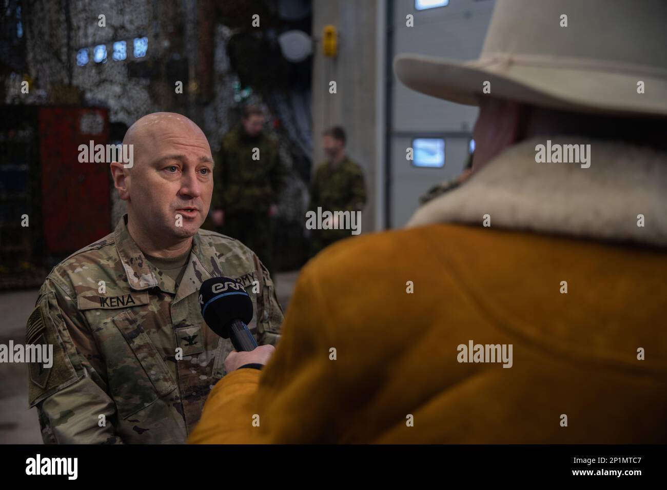 U.S. Army Col. Richard J. Ikena Jr., commander of Division Artillery ...