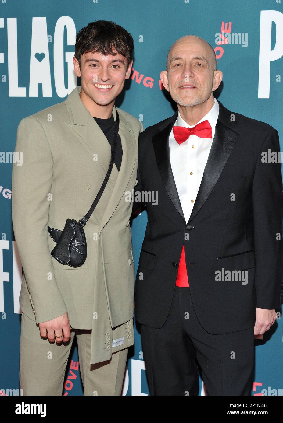 New York, USA. 03rd Mar, 2023. L-R: Tom Daley and Brian Bond attend the ...